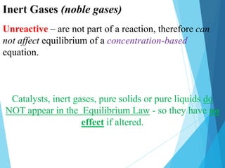 Le Chateliers Principle 2 chemistry grade 12 | PPT