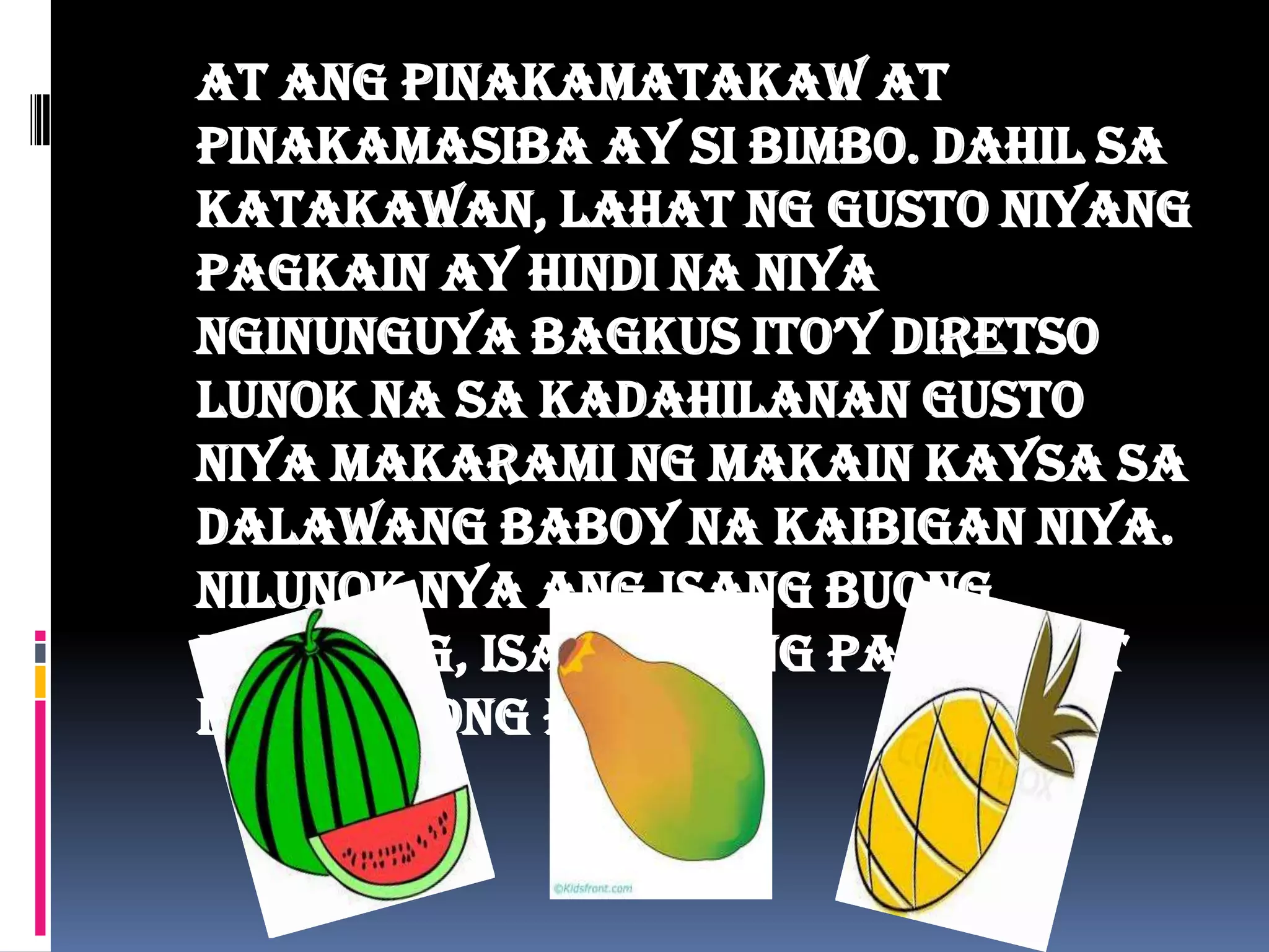 alamat ng mansanas sa bunganga ng letchon | PPTX