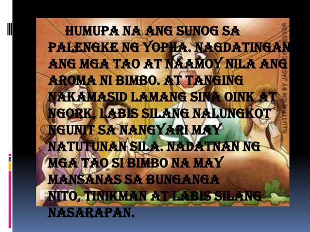 alamat ng mansanas sa bunganga ng letchon | PPTX