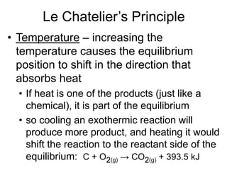 Le châtelier’s principle | PPTX