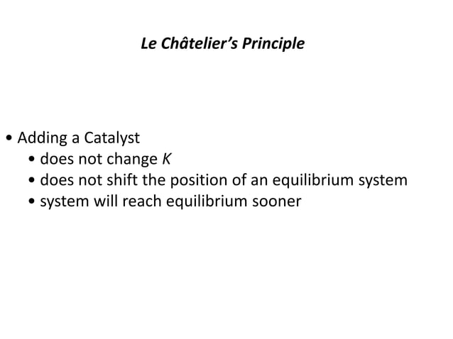 Le châtelier’s principle | PPT