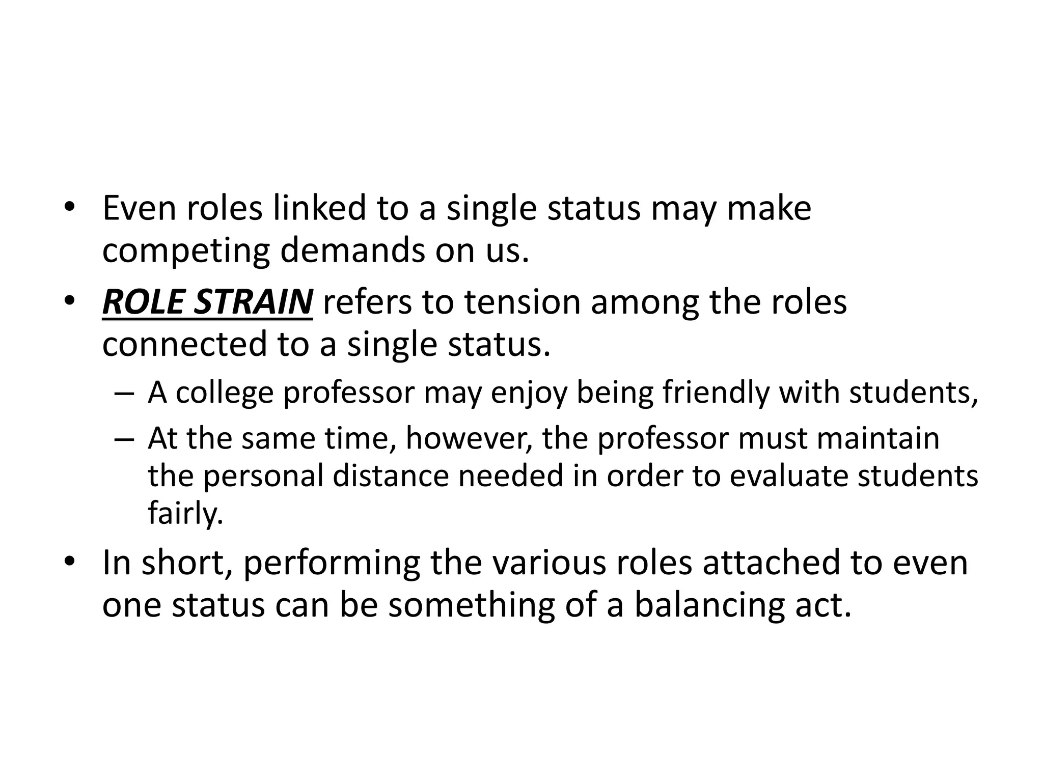 Lec iii Role and Status - Imran Ahmad Sajid | PPTX