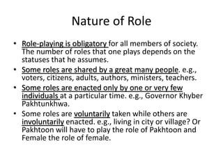 Lec iii Role and Status - Imran Ahmad Sajid | PPTX