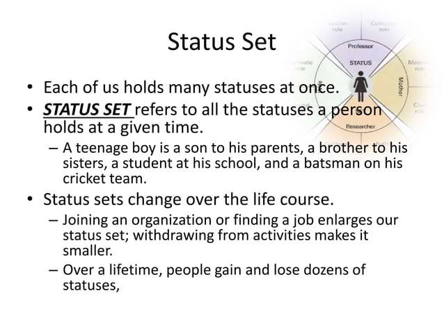 Lec iii Role and Status - Imran Ahmad Sajid | PPTX