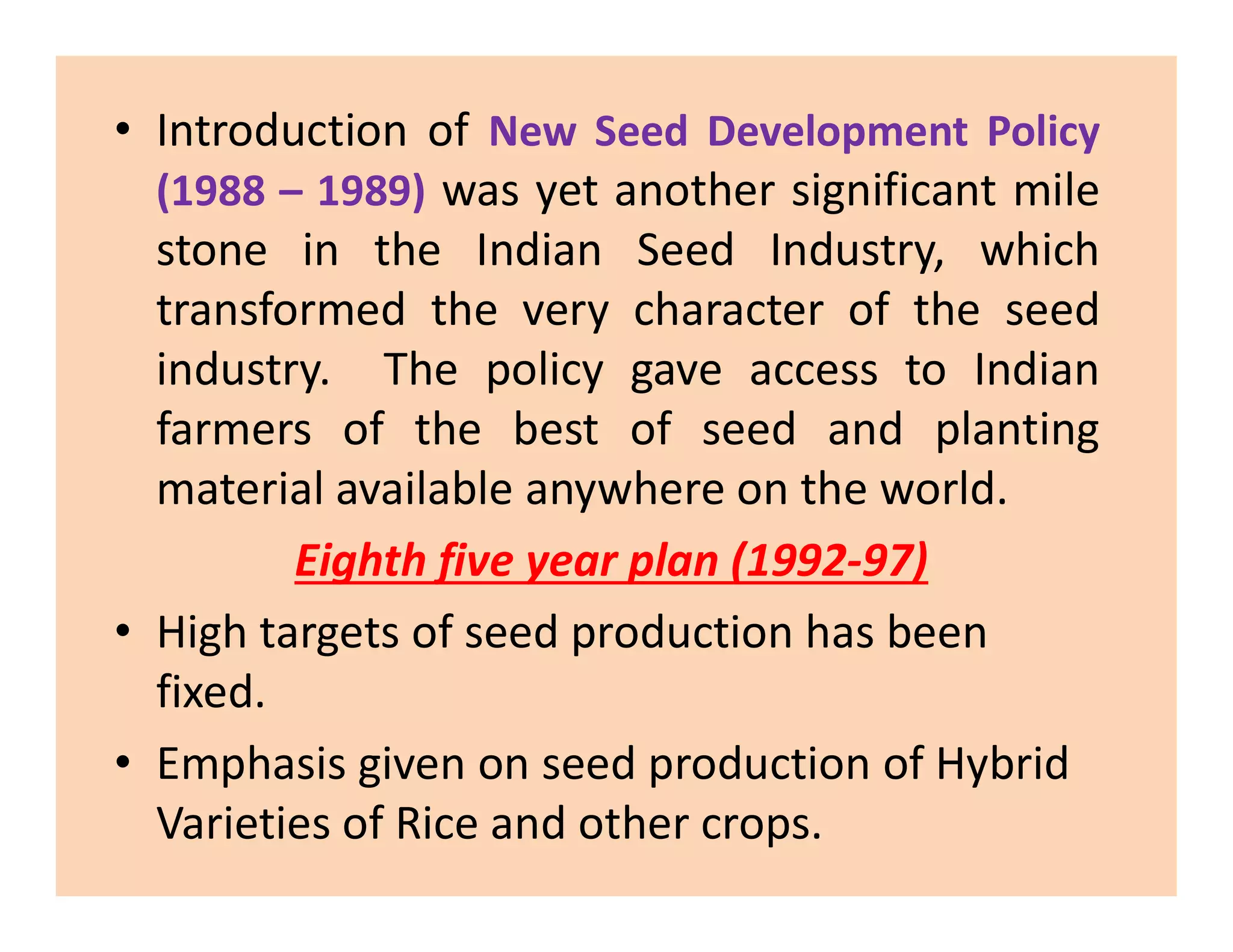 Indian seed industry | PDF