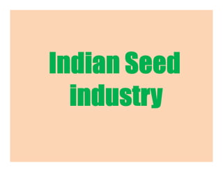 Indian seed industry | PDF