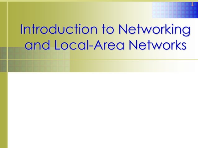Lec introduction to networking | PPT