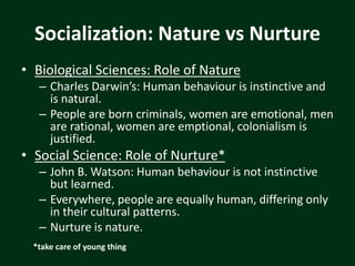 Lec iv Socialization - Imran Ahmad Sajid | PPTX