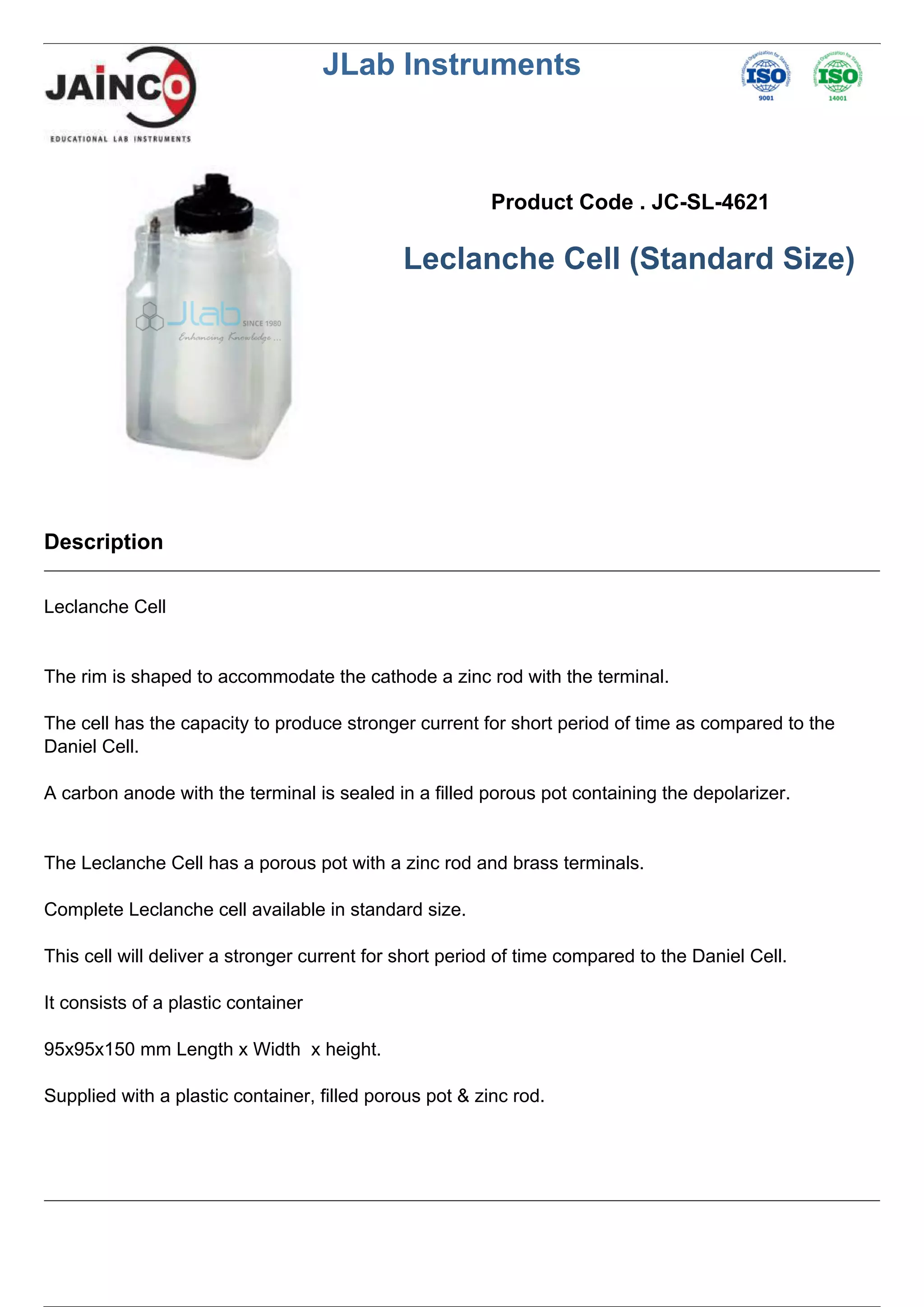 Leclanche cell standard_size | PDF