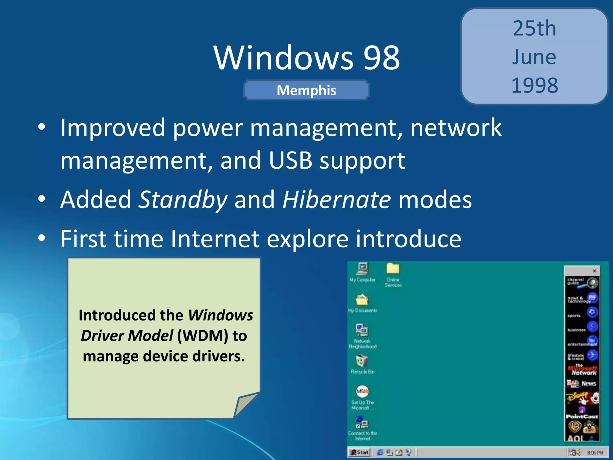 introduction to windows (history of windows) | PPTX