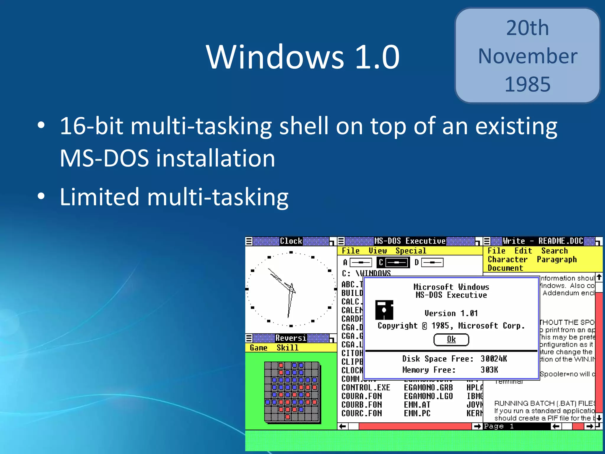 introduction to windows (history of windows) | PPTX