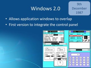 introduction to windows (history of windows) | PPTX