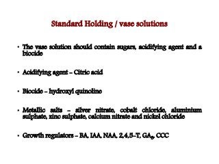 Cut Flower - Precooling , pulsing and holding techniques | PDF