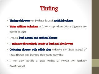 Tinting of cut flowers. | PDF
