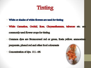 Tinting of cut flowers. | PDF