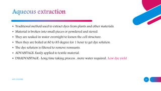 Methods of dye extraction from flower crops | PDF