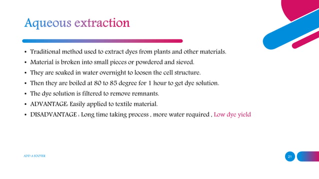 Methods of dye extraction from flower crops | PDF