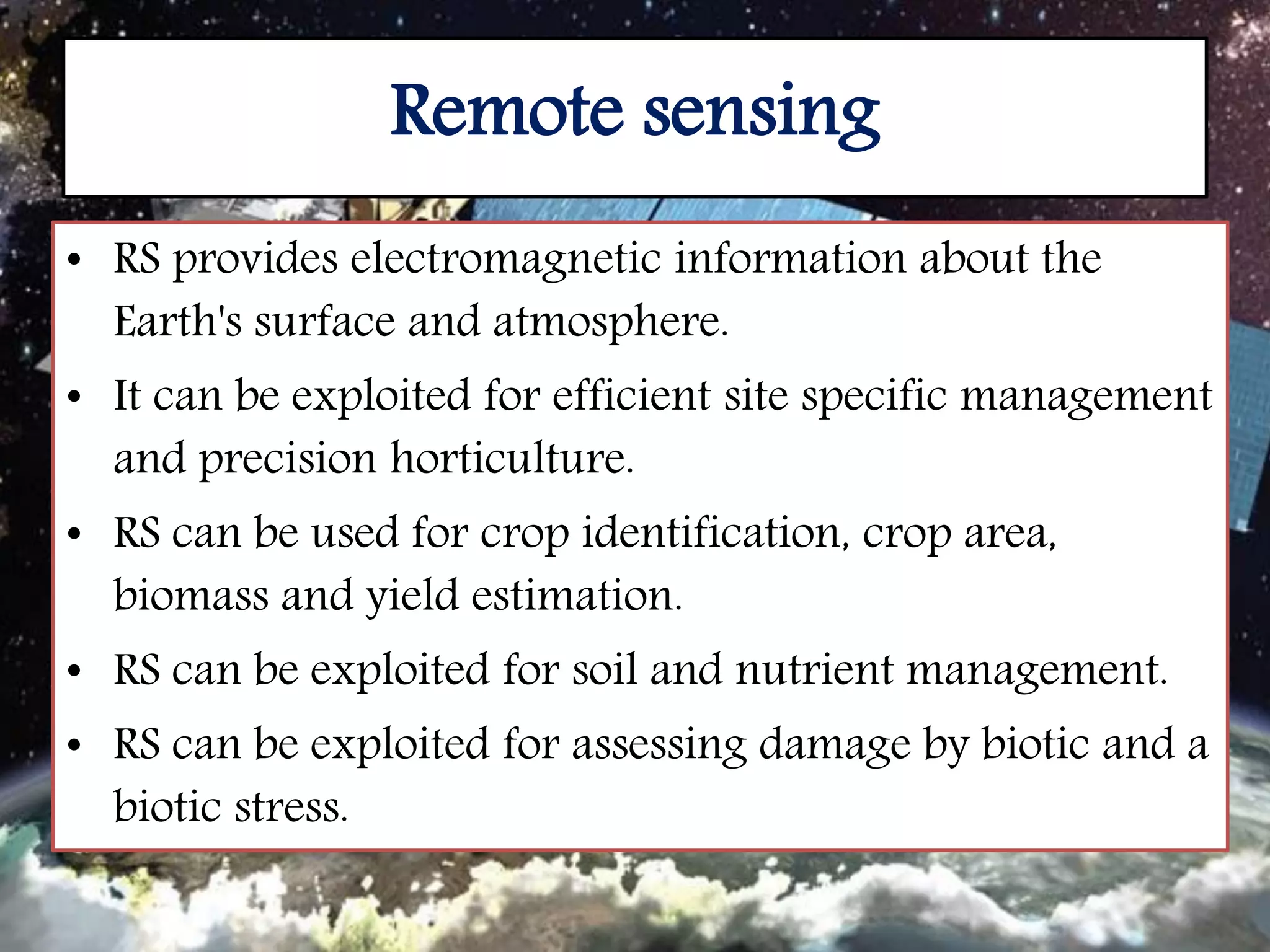Soil mapping , remote sensing and use of sensors in precision farming | PDF