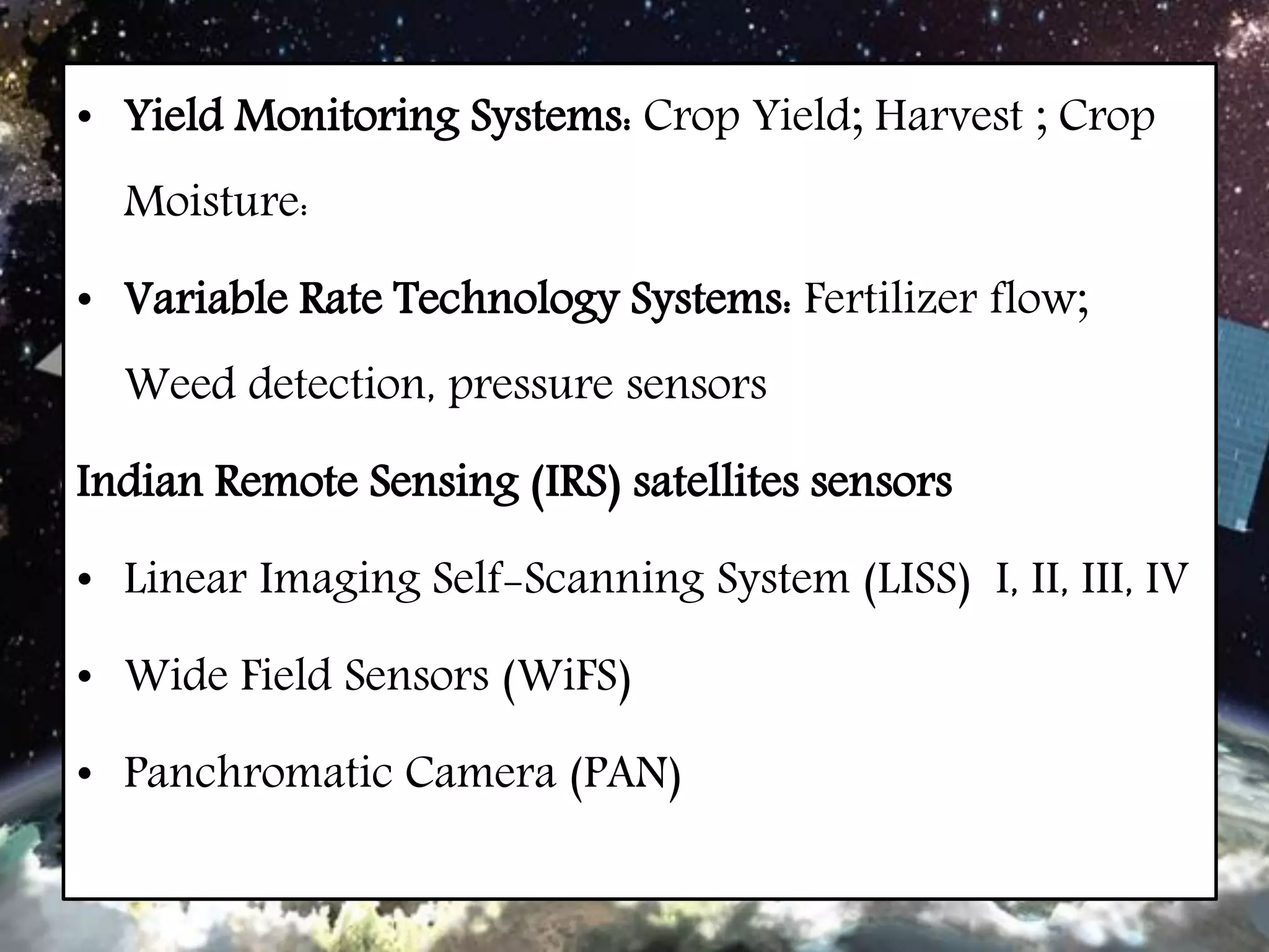 Soil mapping , remote sensing and use of sensors in precision farming | PDF