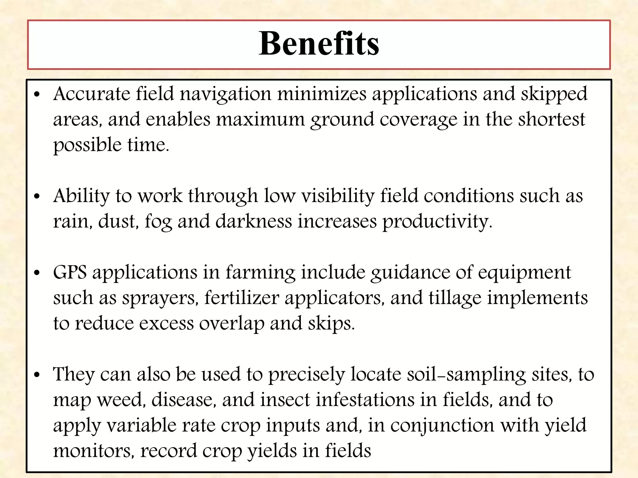 Global positioning system (gps) and its application in precision ...