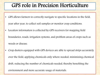Global positioning system (gps) and its application in precision ...