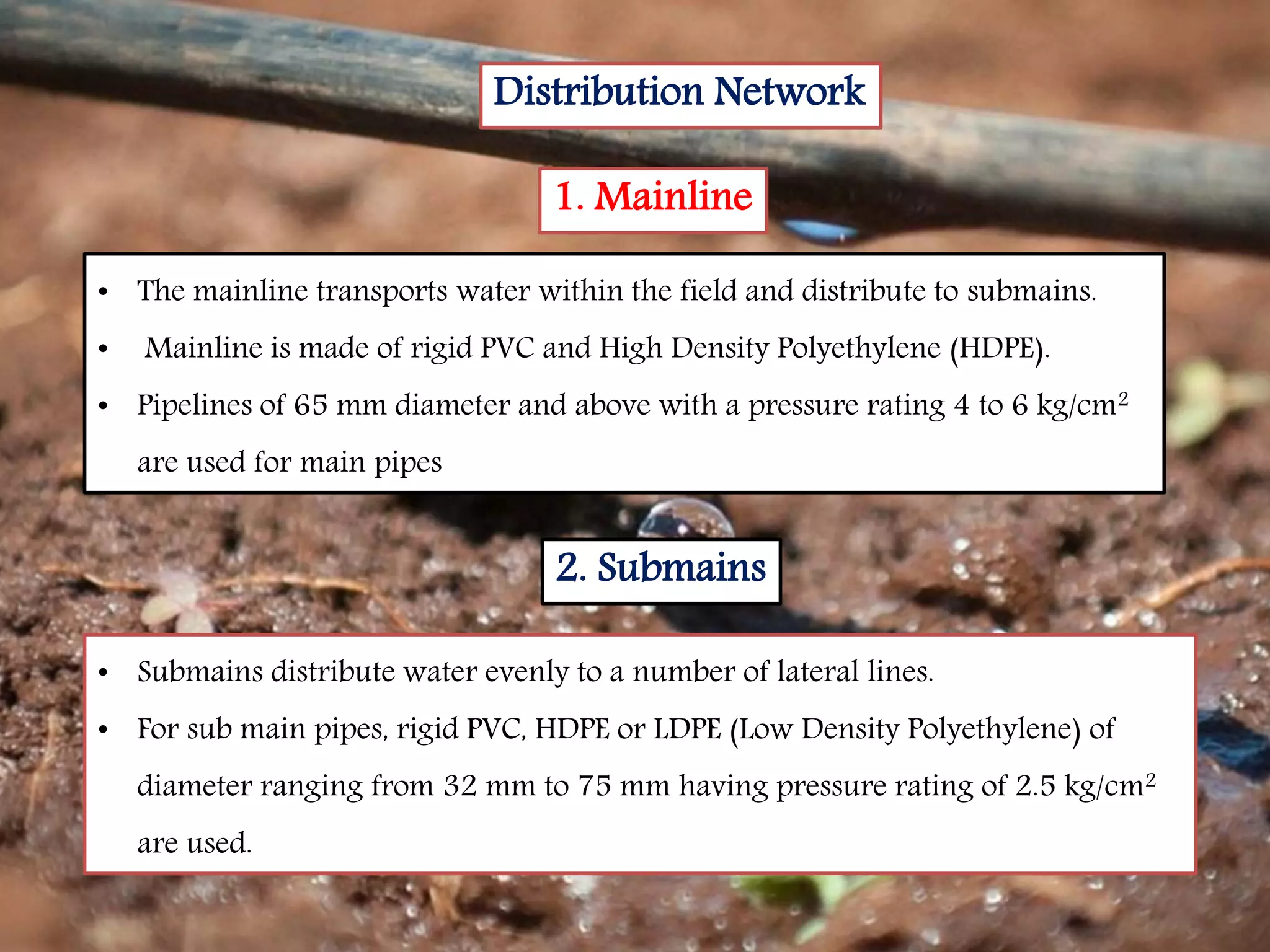 Design, layout and installation of drip and fertigation in precision ...