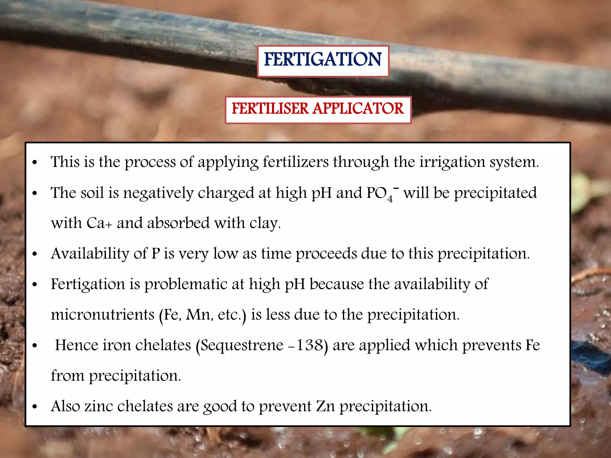 Design, layout and installation of drip and fertigation in precision ...