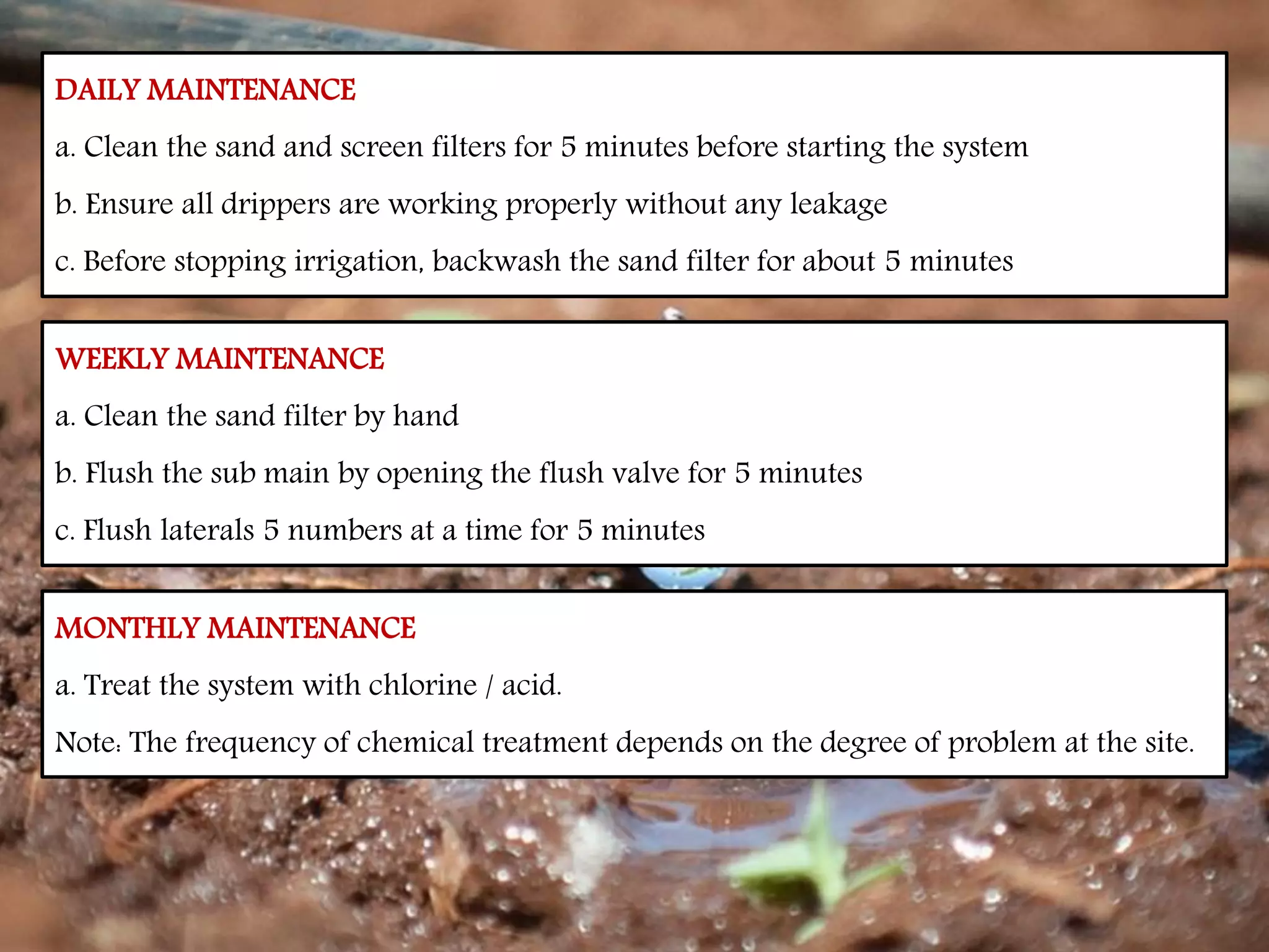Design, layout and installation of drip and fertigation in precision ...