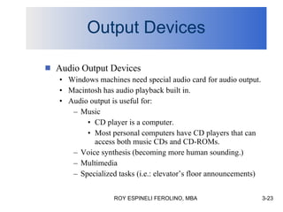 Lec no. 3 comp hardware components | PPT