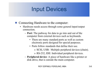 Lec no. 3 comp hardware components | PPT