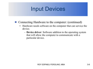 Lec no. 3 comp hardware components | PPT