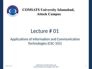 In this ppt you will know about introduction of AICT. | PPTX