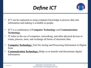 In this ppt you will know about introduction of AICT. | PPTX