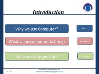 In this ppt you will know about introduction of AICT. | PPTX
