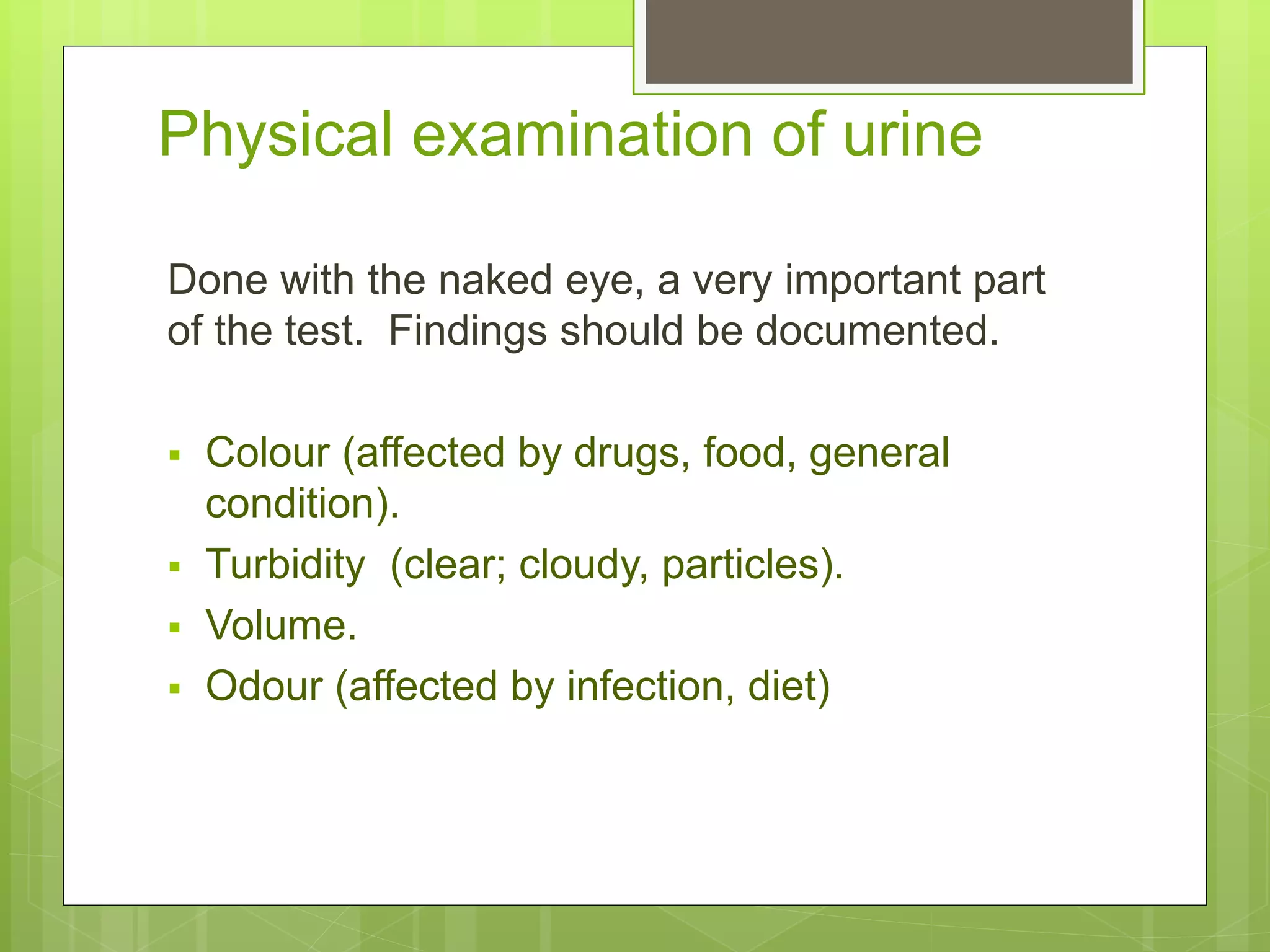 Clinical Chemistry urinalysis | PPT