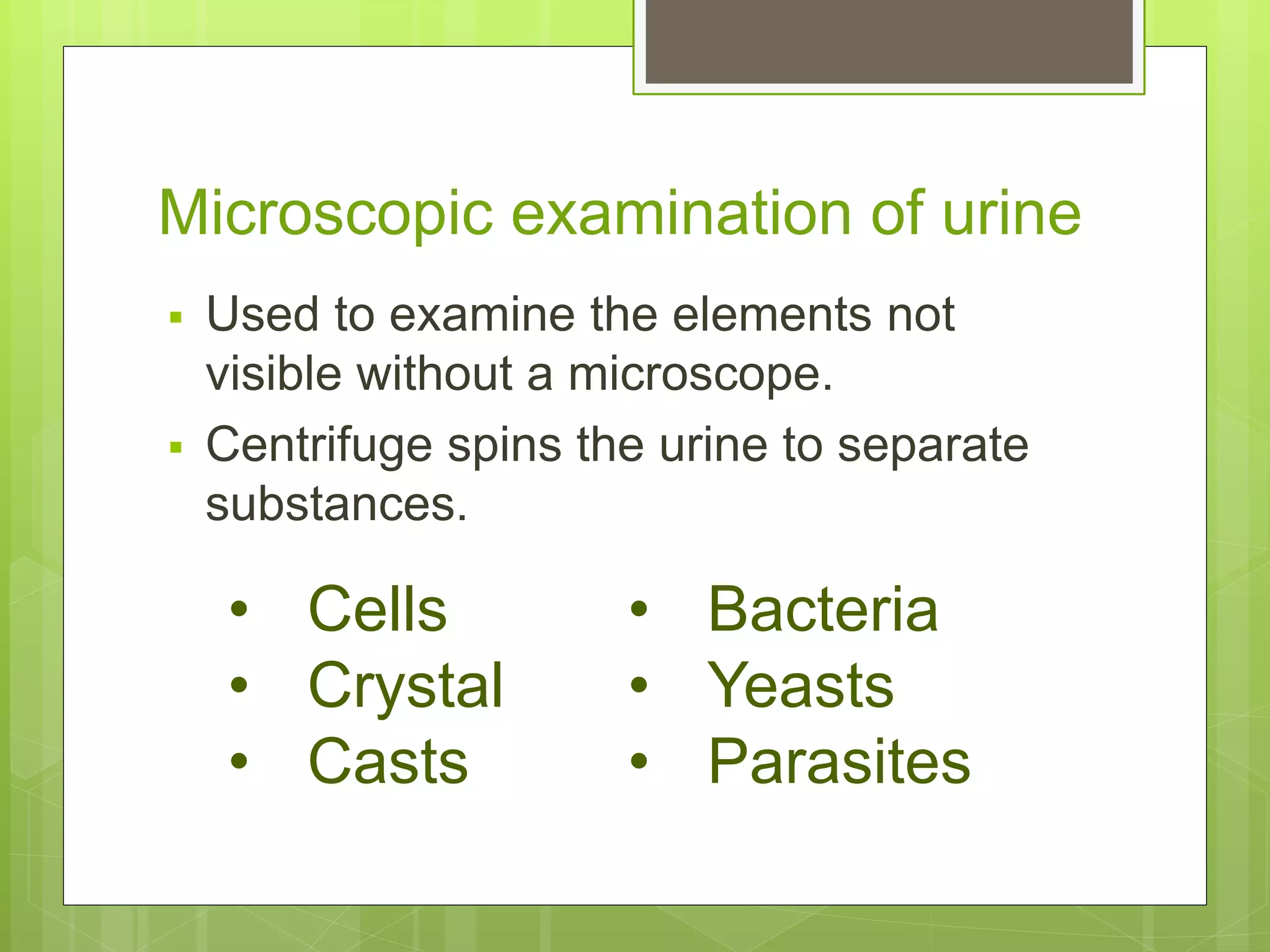 Clinical Chemistry urinalysis | PPT