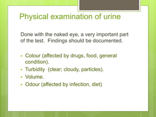 Clinical Chemistry urinalysis | PPT