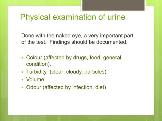 Clinical Chemistry urinalysis | PPT