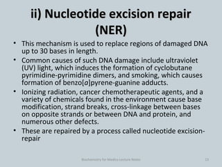 DNA damage and Repair mechanism and types | PDF