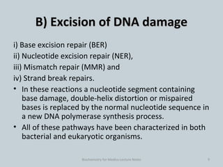 DNA damage and Repair mechanism and types | PDF