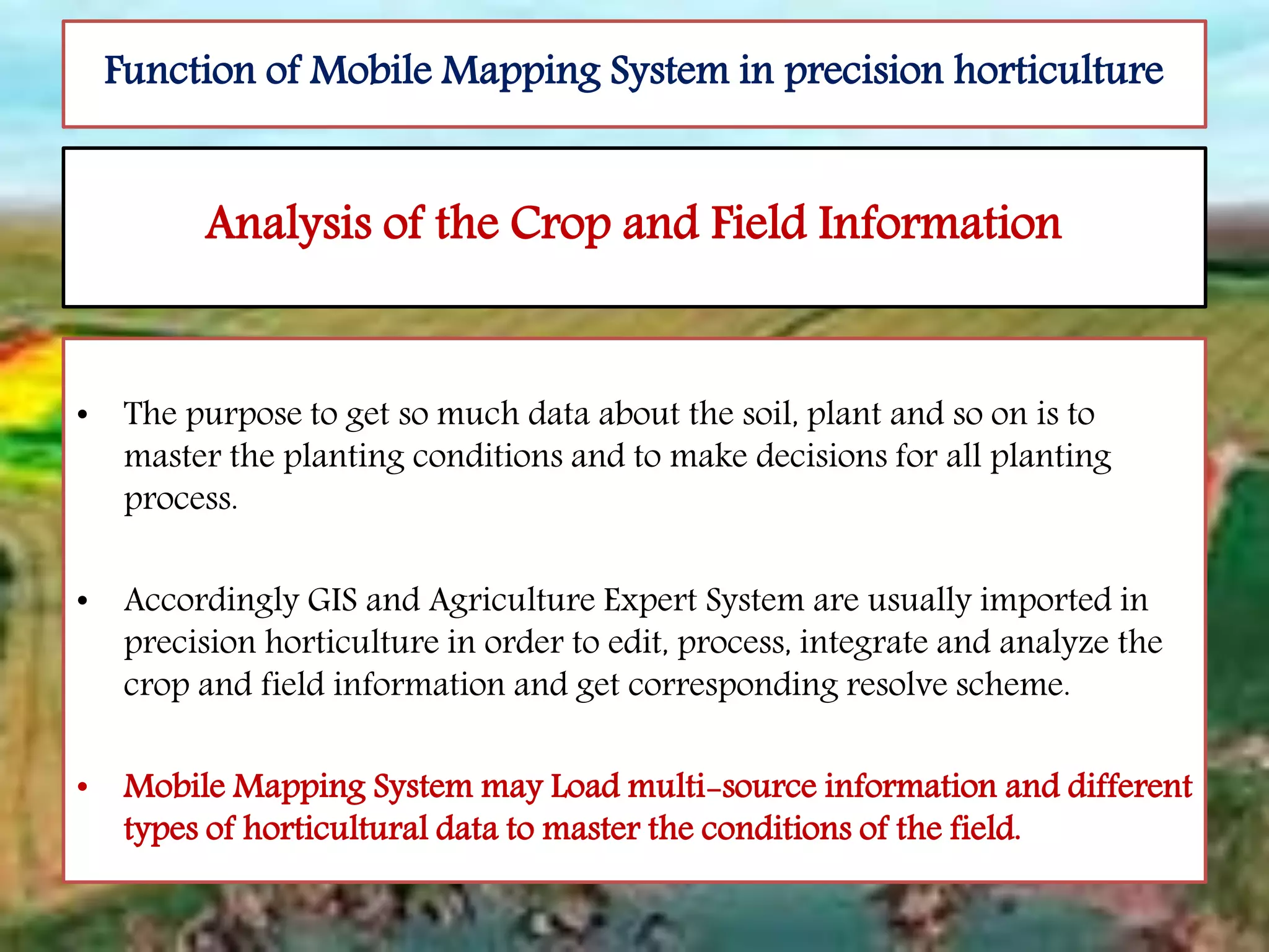 Thematic maps, spatial variability, mobile mapping systems and its application in precision ...