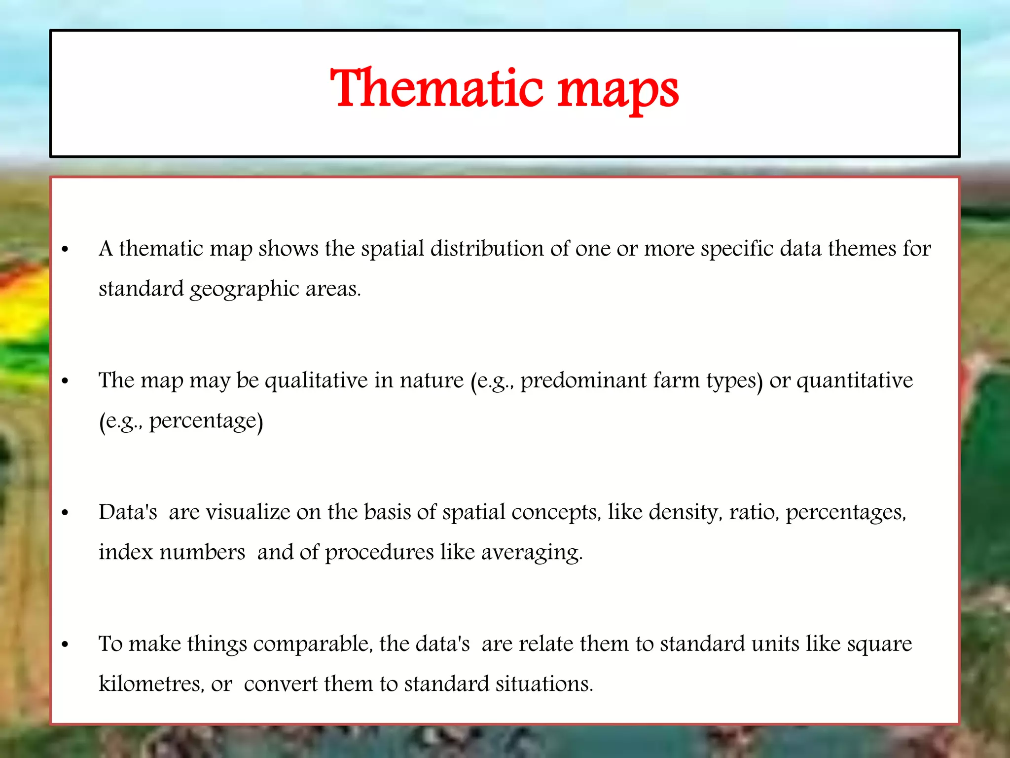 Thematic maps, spatial variability, mobile mapping systems and its application in precision ...