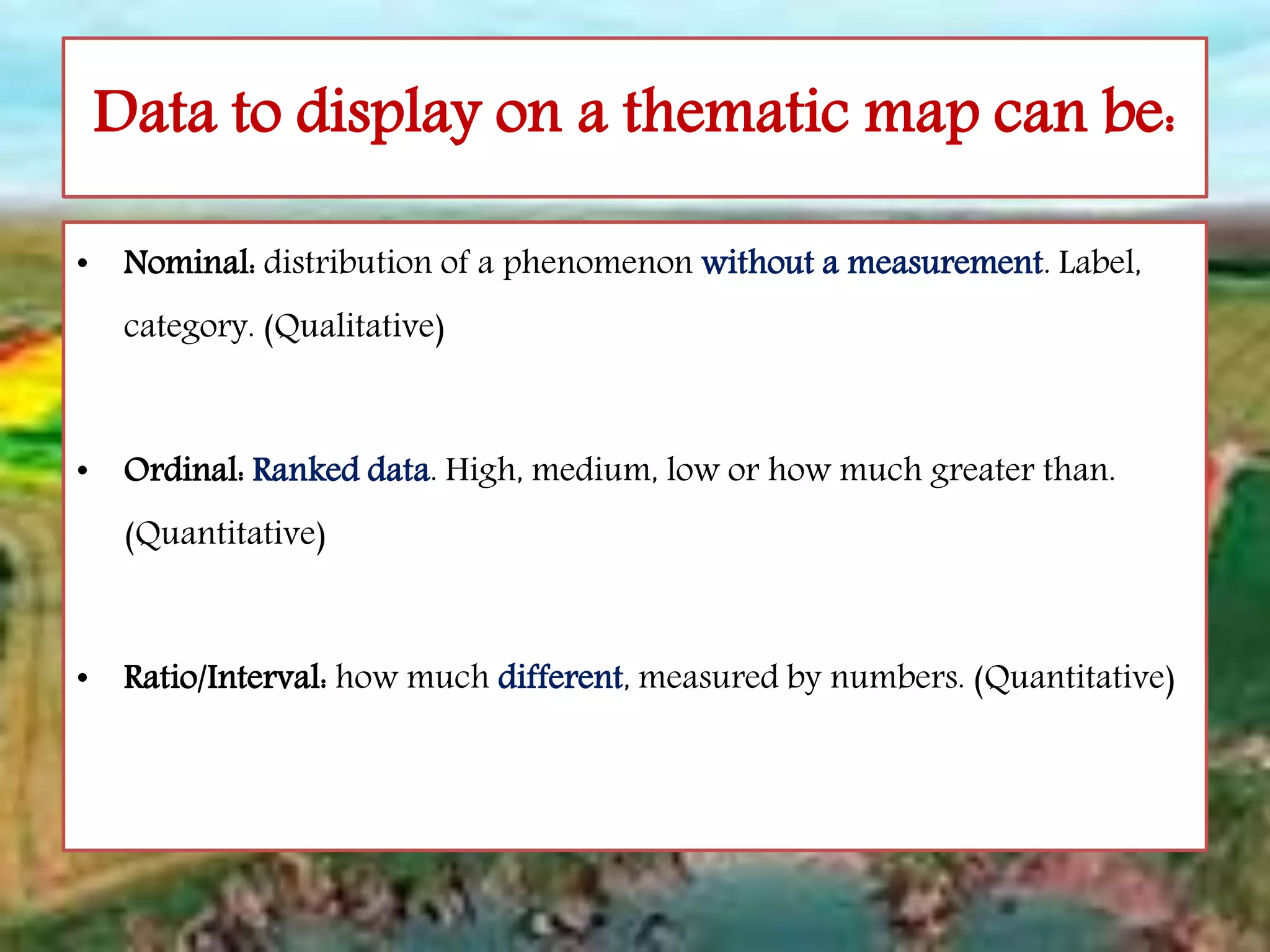 Thematic maps, spatial variability, mobile mapping systems and its ...