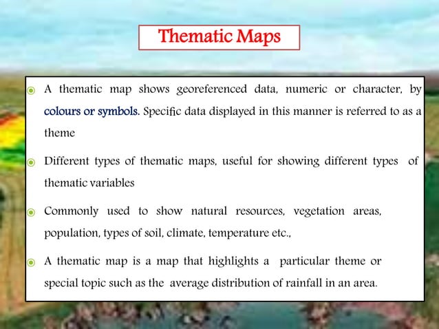 Thematic maps, spatial variability, mobile mapping systems and its ...
