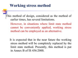 Limit state design of RCC concrete structures | PPTX