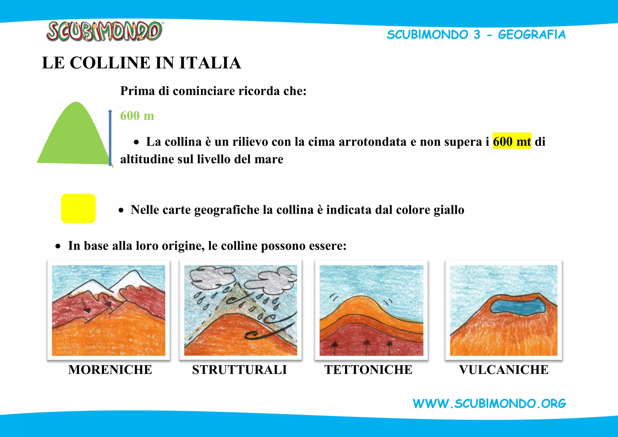 Le colline italiane | PDF | Geography | Science