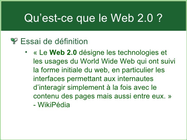 Introduction Au Web 2 0