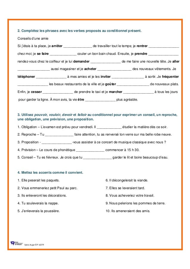 conditionnel présent et passé exercices pdf PDF Cours,Exercices ,Examens