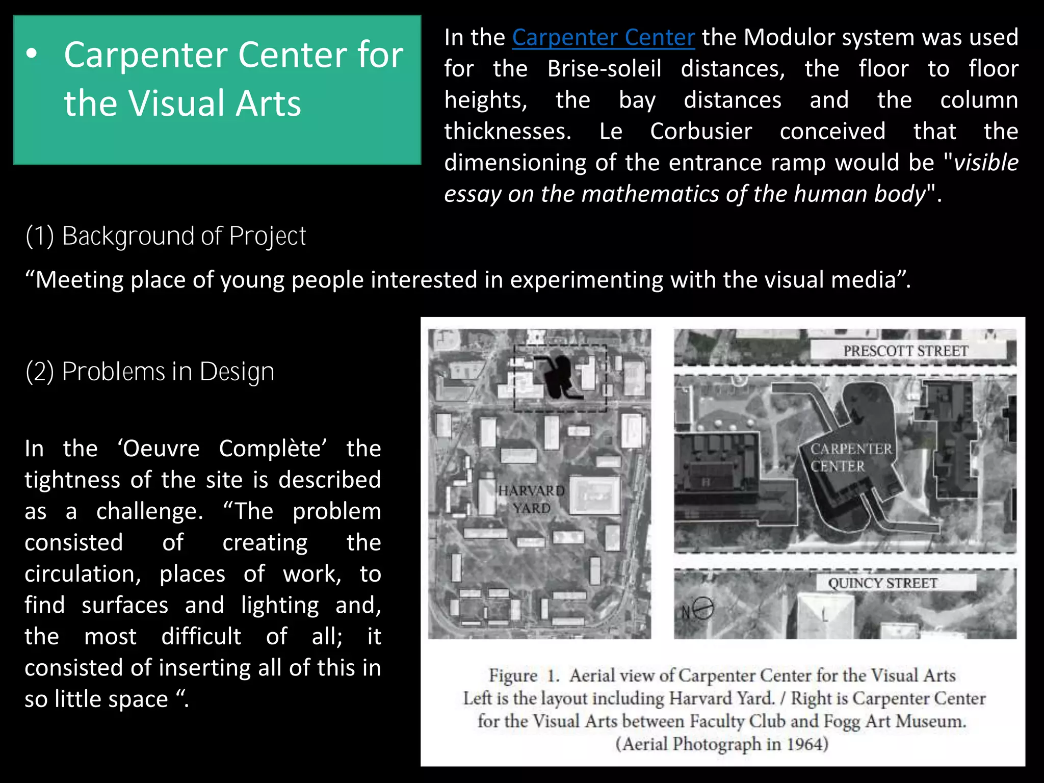 Le Corbusier - manifestation of human scale into mathematical truths | PPT