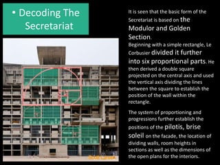 Le Corbusier - manifestation of human scale into mathematical truths | PPT